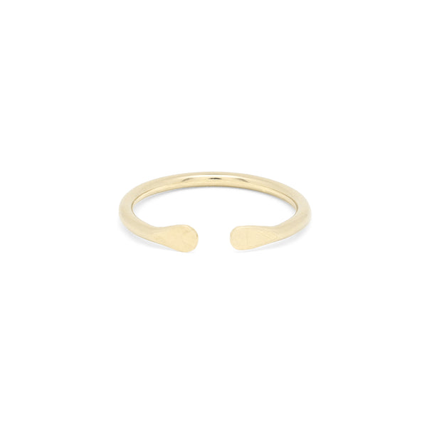 Alice Ring – Adjustable Hammered End Ring | Agapantha Jewelry