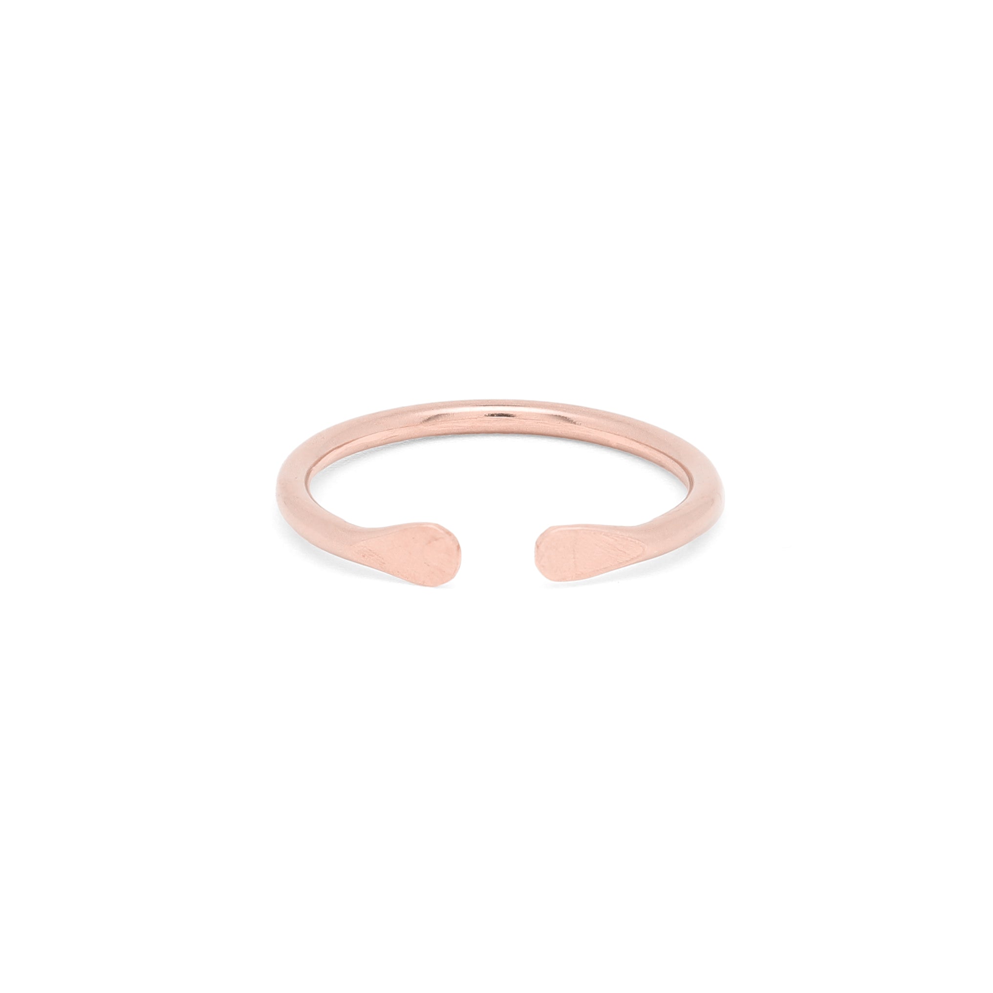 Alice Ring – Adjustable Hammered End Ring | Agapantha Jewelry